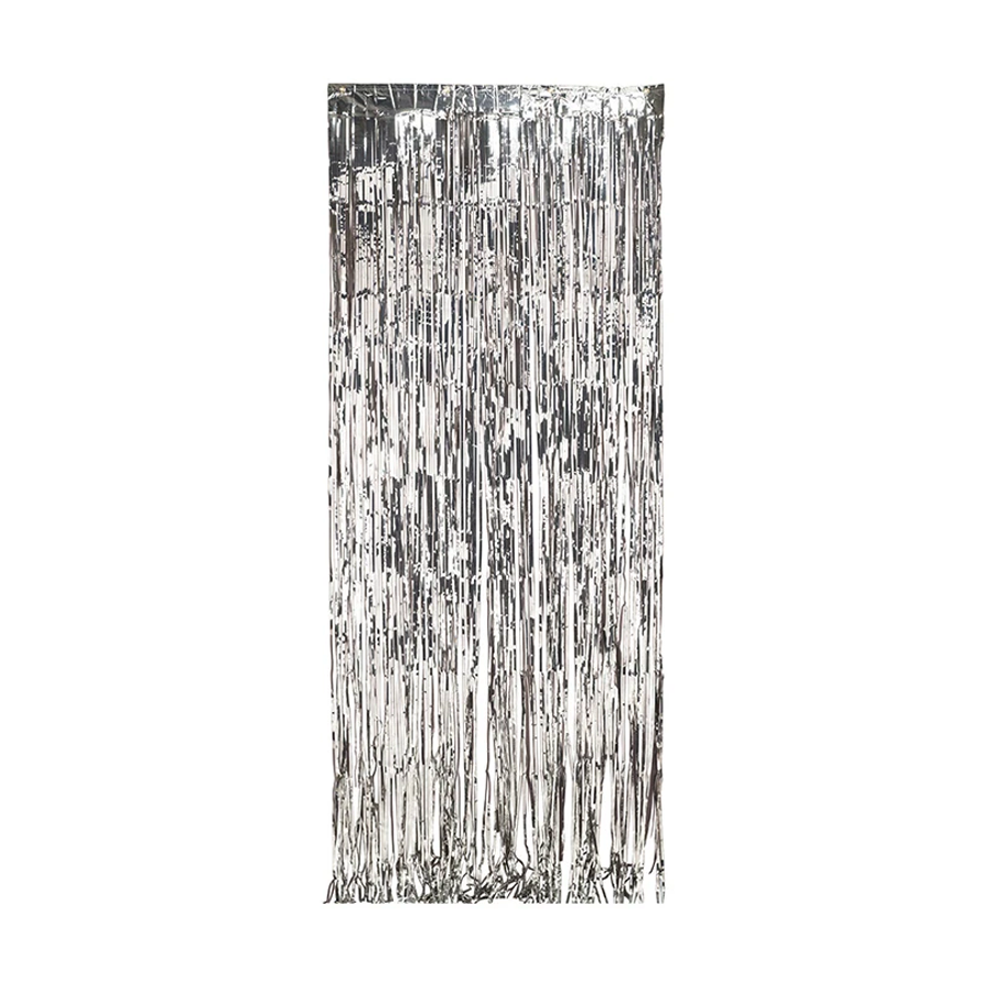 Silver Tinsel Curtain